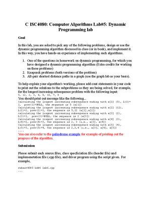 CISC4080 Computer Algorithms Lab#2 heap and heapsort - CISC4080: Computer Algorithms Lab#2: heap ...