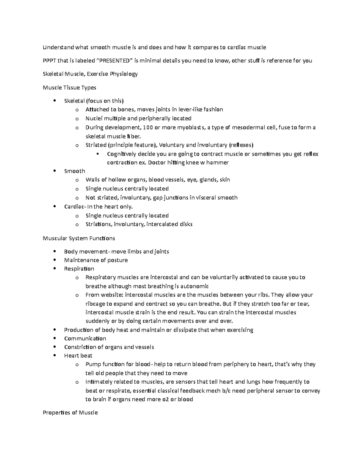 Penn skeletal muscle - Understand what smooth muscle is and does and ...