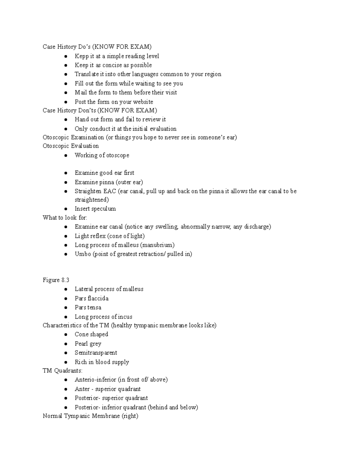 Aud chapter 3 - Spring 2023 Dr. Sutherland Document requirements LSU ...