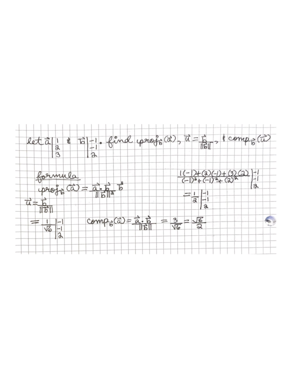 Scanned Documents-8 - Math - MATH 226 - leta I To 2 -1. find proj. (a ...