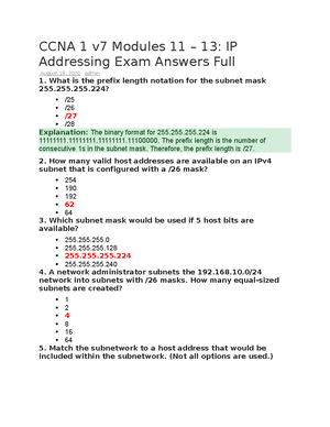 Ccnav 2 Modules 14 15 answers - CCNA 2 v7 Modules 14 – 16: Routing Concepts and Configuration ...
