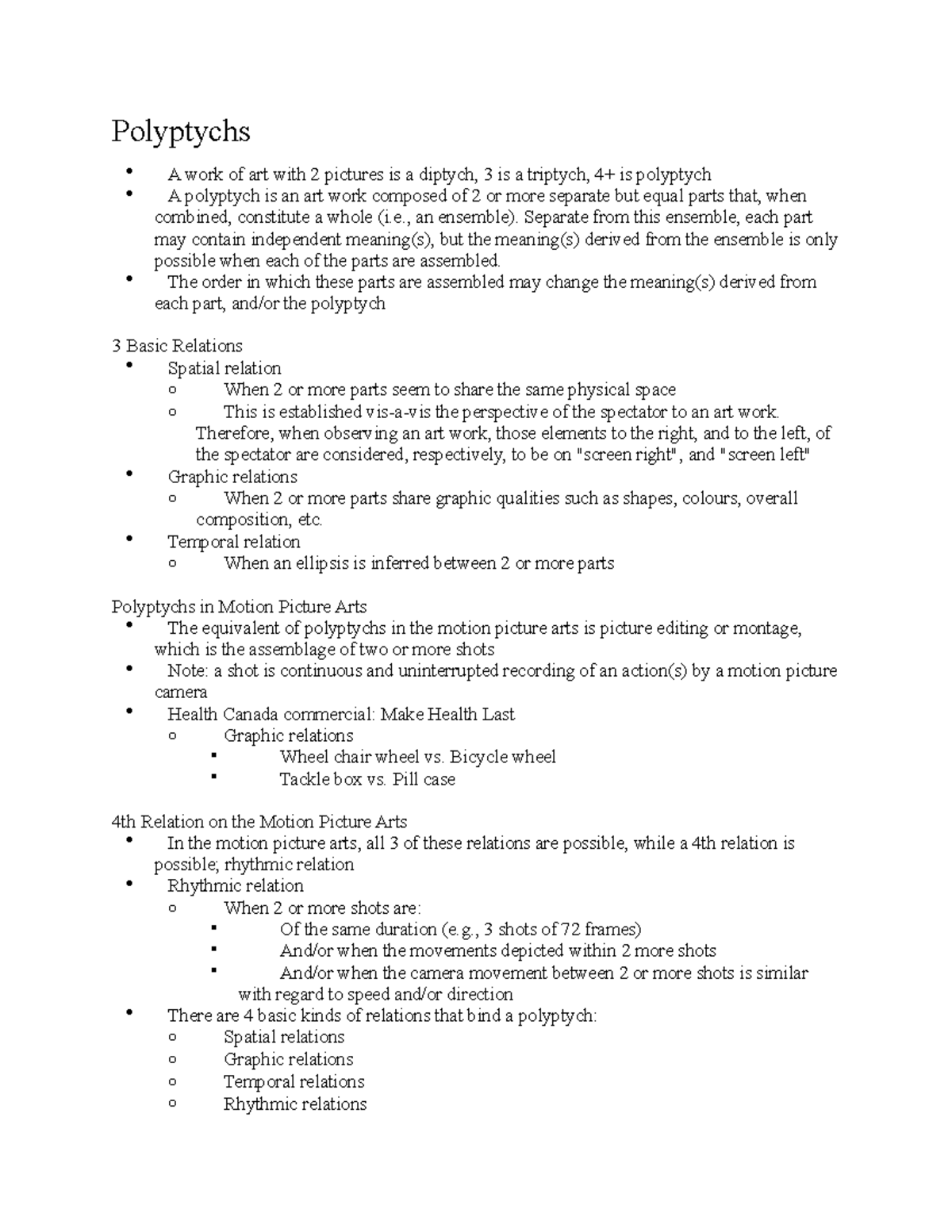 Polyptychs - Lecture notes 8 - Polyptychs A work of art with 2 pictures ...