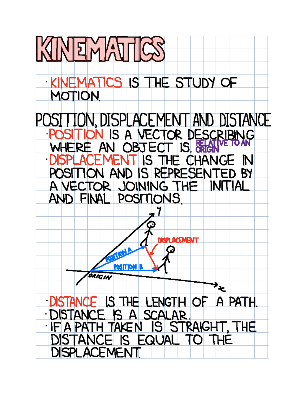 Kinematics-Notes - science note - III HI II Ii KINEMATICS IS THE STUDY ...