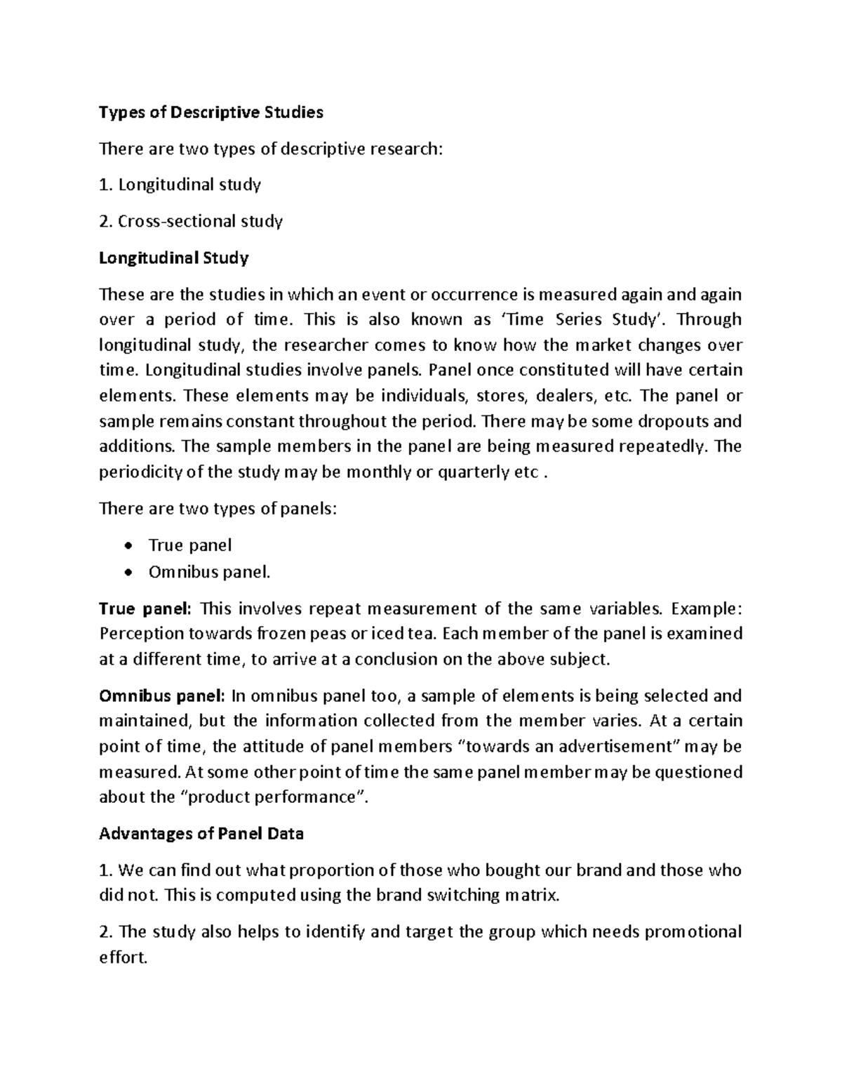 Types of descriptive study - Research Methodology - KTU - Studocu