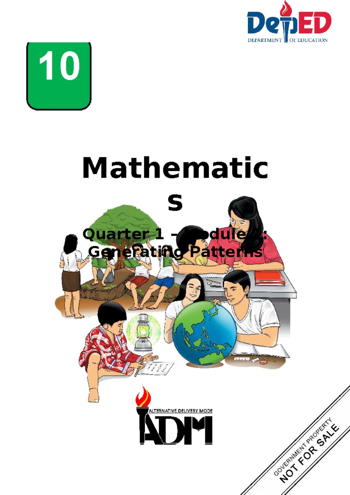 MAT10 Q1 W1 - math Quarter 1 week 1 - 10 Mathematic s Quarter 1 ...