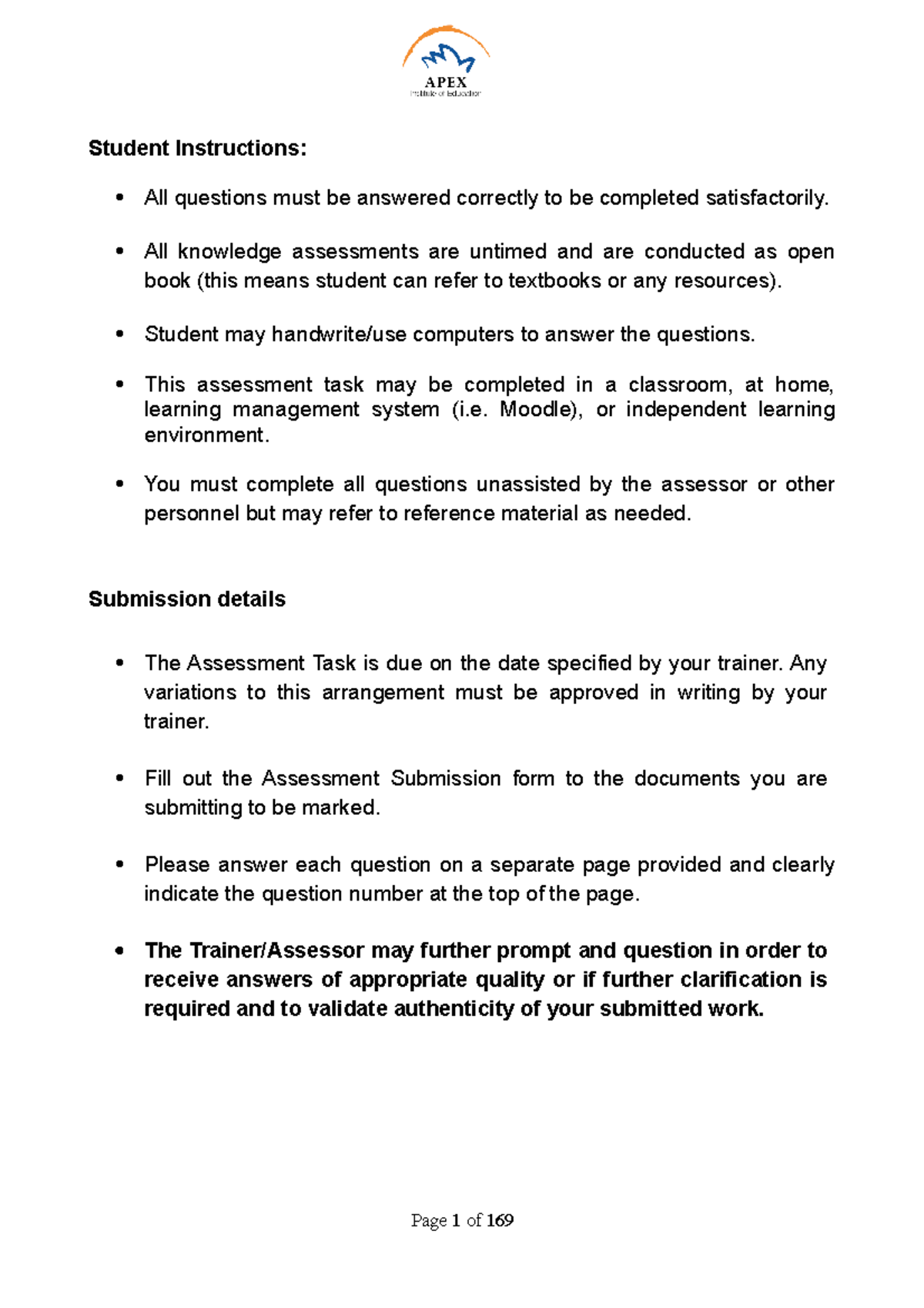 Side homework - Helpful for assignment not copy - Student Instructions ...