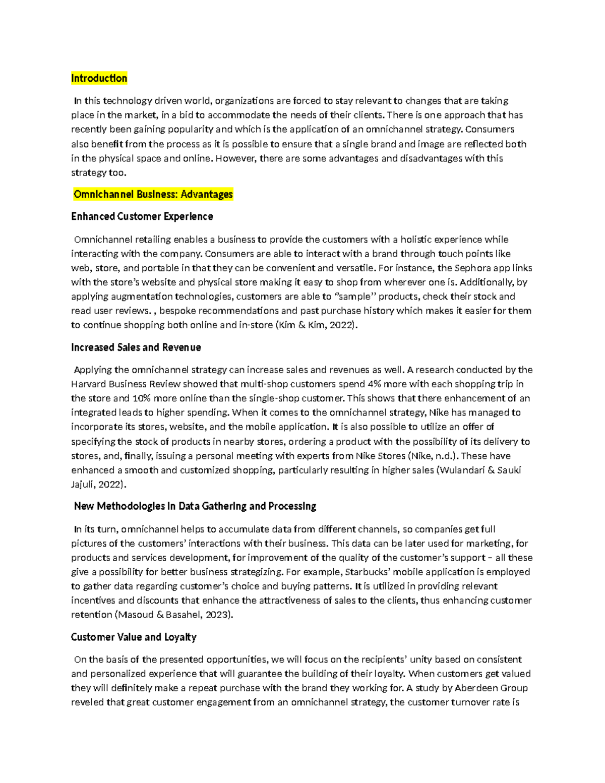Answe Template 4 - mandatory discussion post - Introduction In this ...