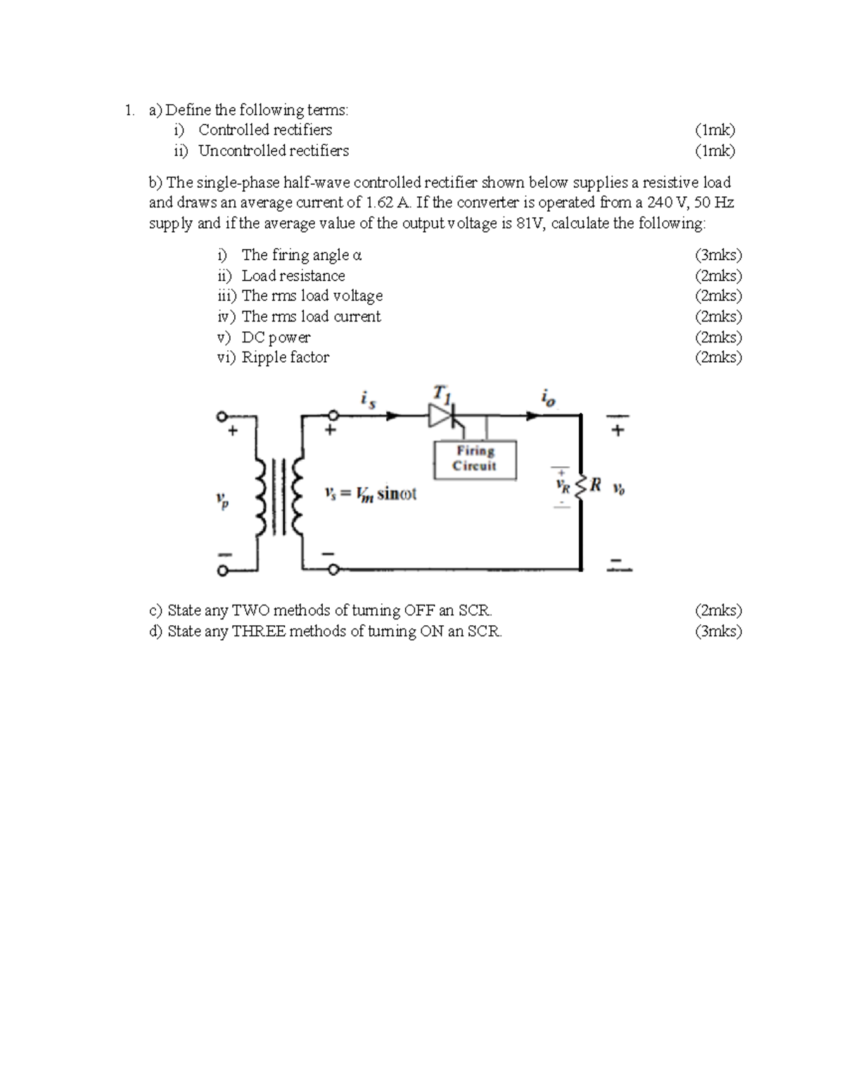 Power Electronics Assignment - Education Technology - Studocu