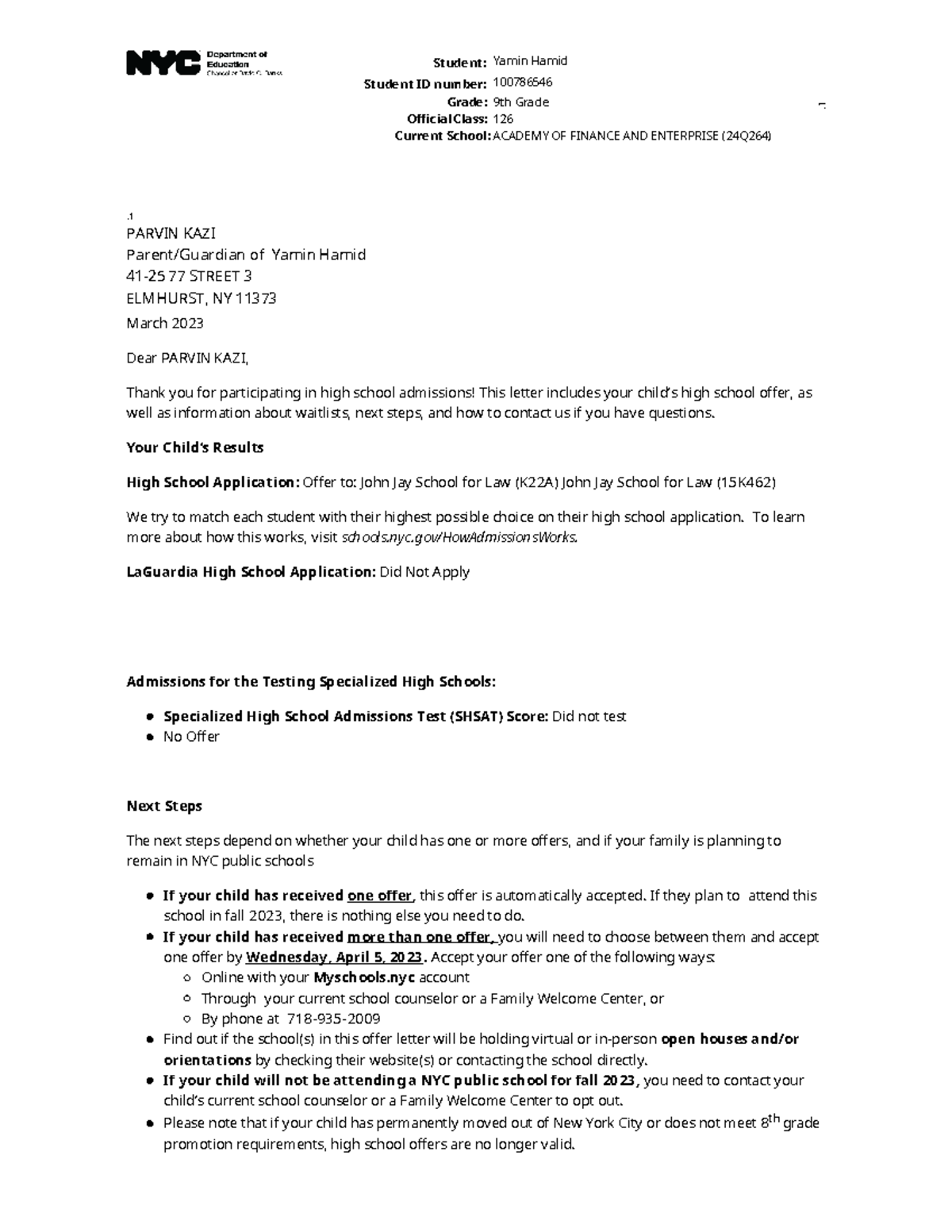 100786546-['(A) Grade 8 9 - HS application SHS results 1 HS Waitlist ...