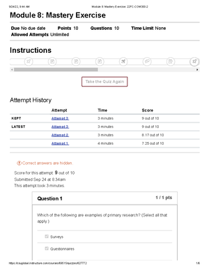 Module 8 Mastery Exercise 22FC-COM300-21 - Module 8: Mastery Exercise ...