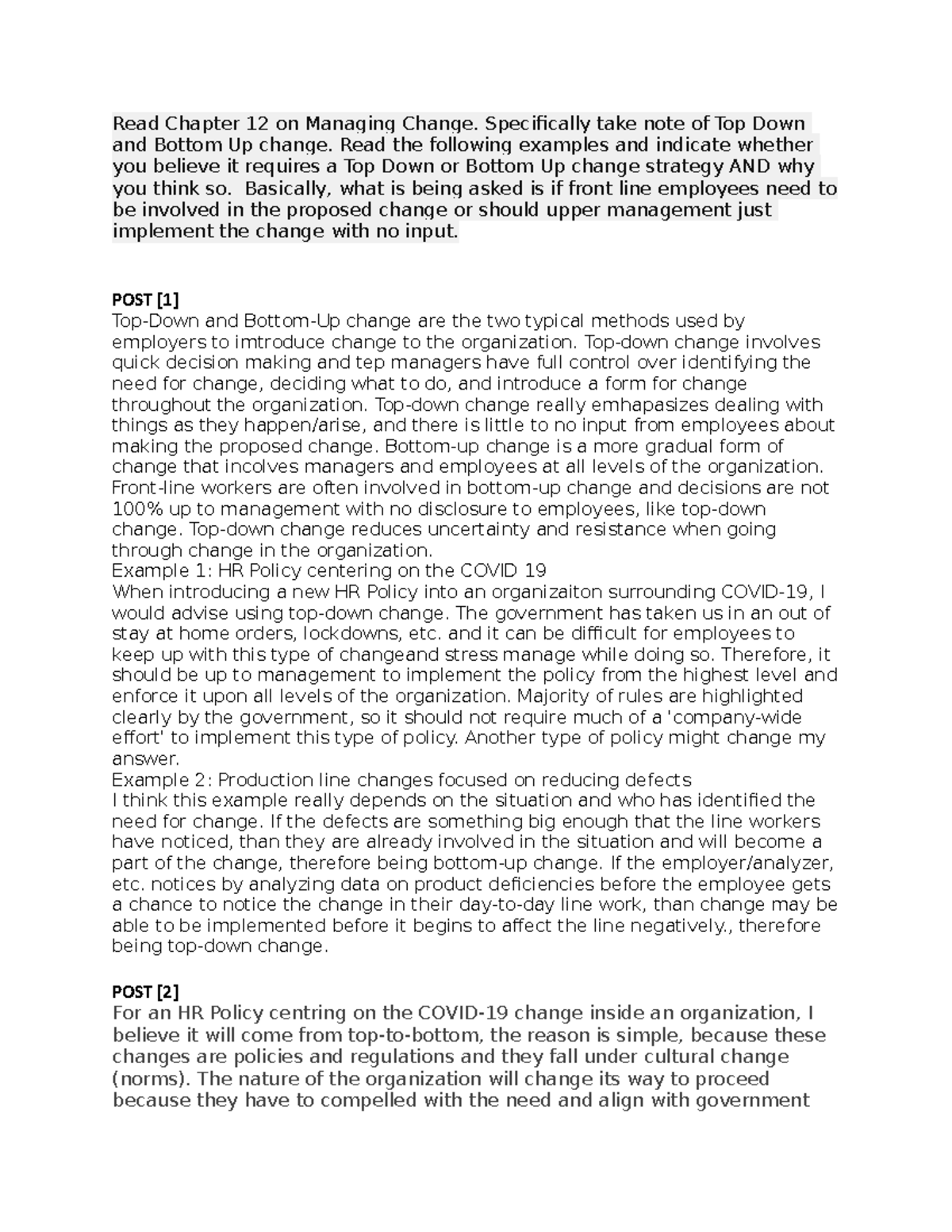 Chapter 12 Discussion Board Read Chapter 12 On Managing Change chapter-12-discussion-board-read-chapter-12-on-managing-change
