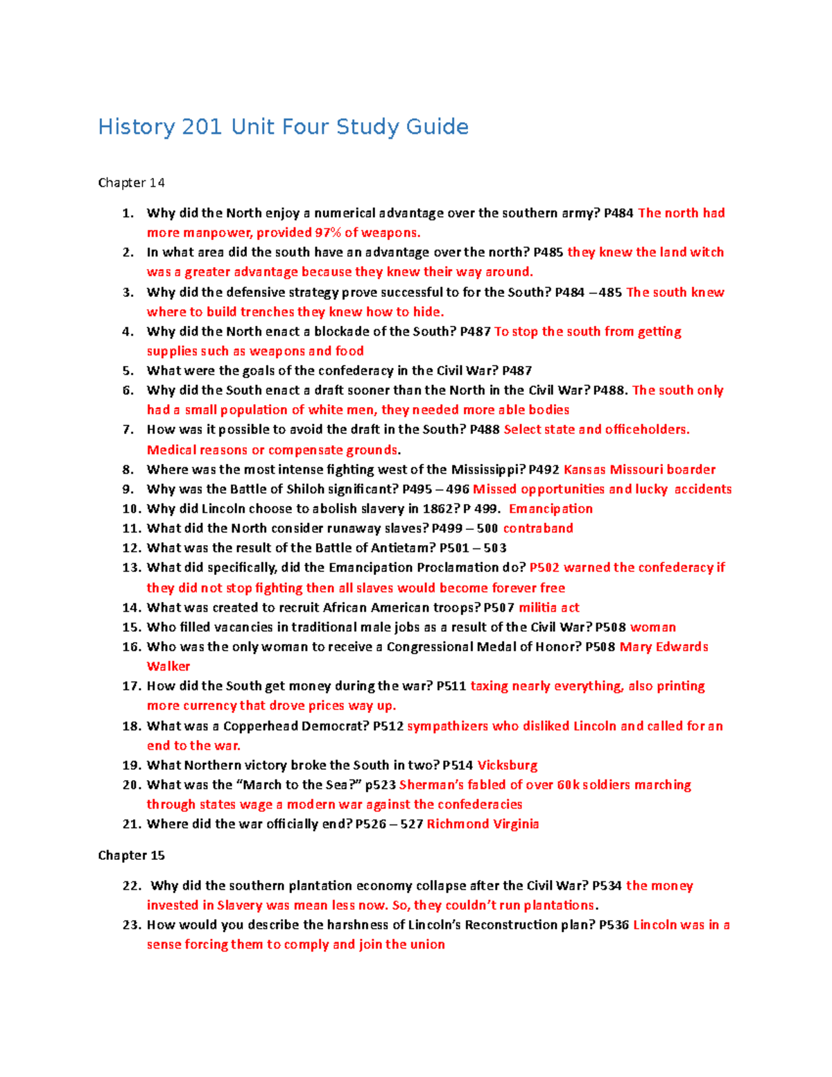 History 4 - BIO211 - York Tech - Studocu