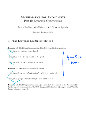 Math Econ Exercises differenceequations - Mathematics for Economists ...