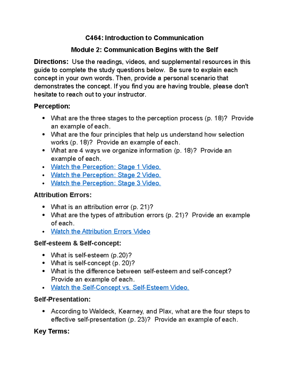 C464 Module 2 Notebook - C464: Introduction to Communication Module 2 ...