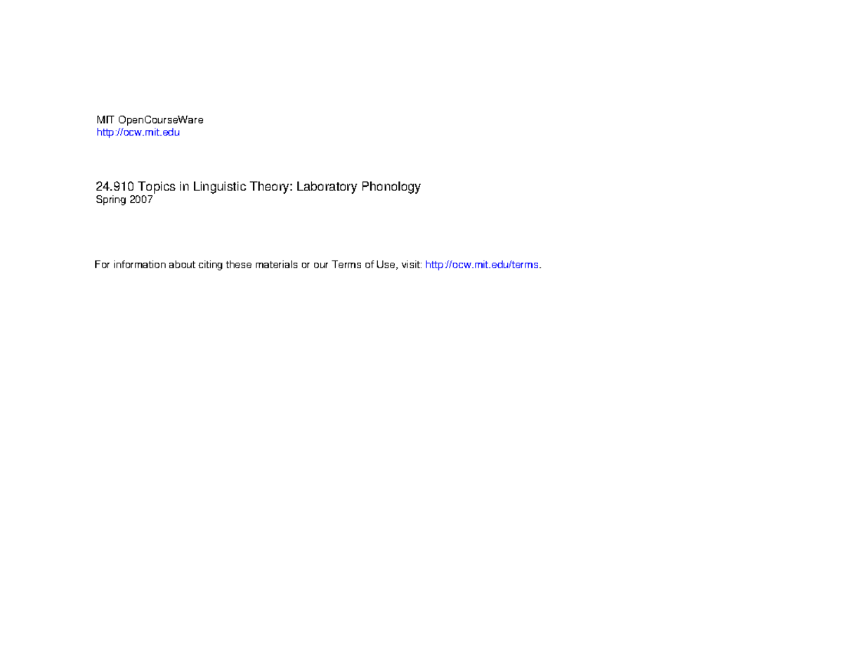 Lec7 Intonation Lecture Notes 1 4 Mit Opencourseware Ocw Mit 24 Topics In Linguistic Theory
