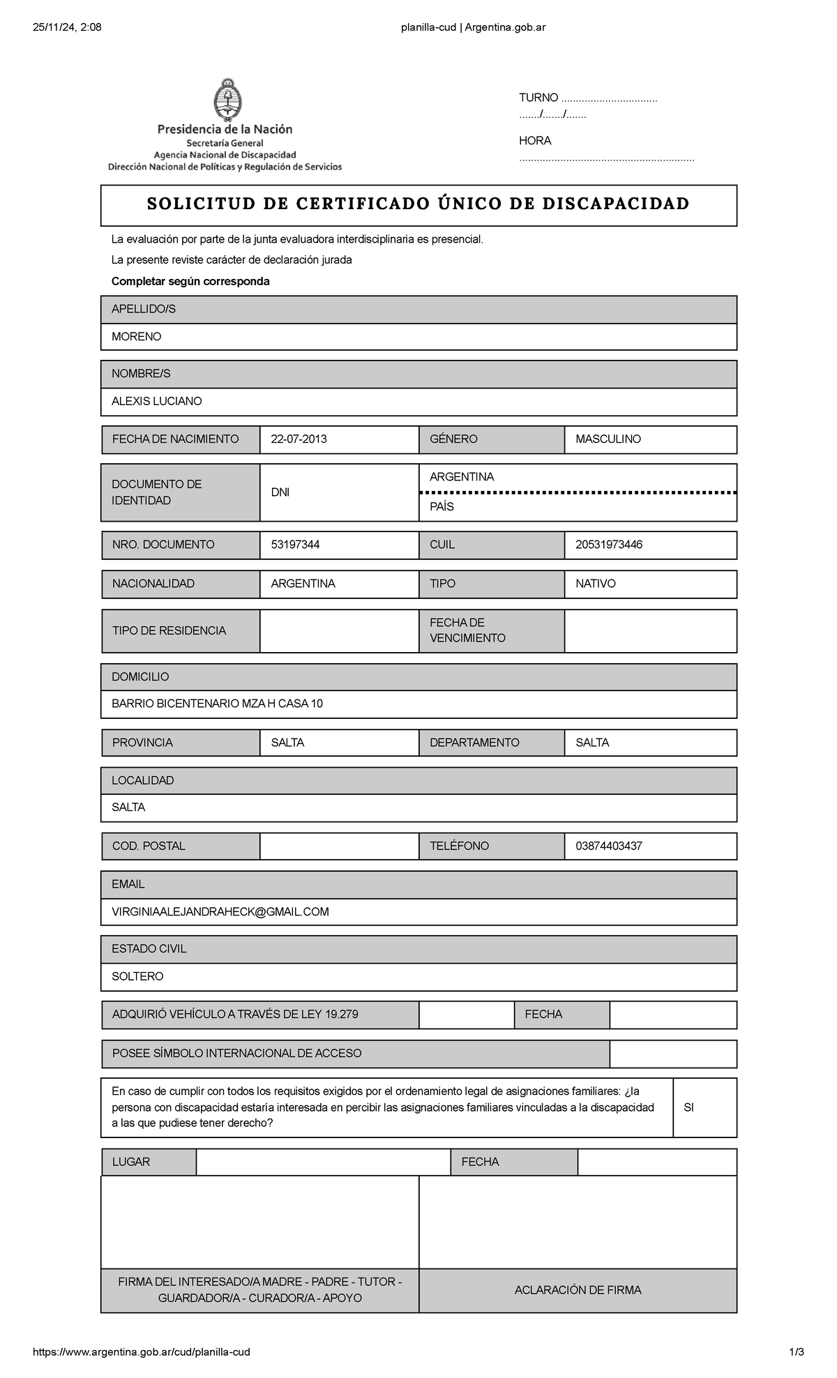 CUD planilla-cud Argentina.gob.ar.pdf luciano - TURNO