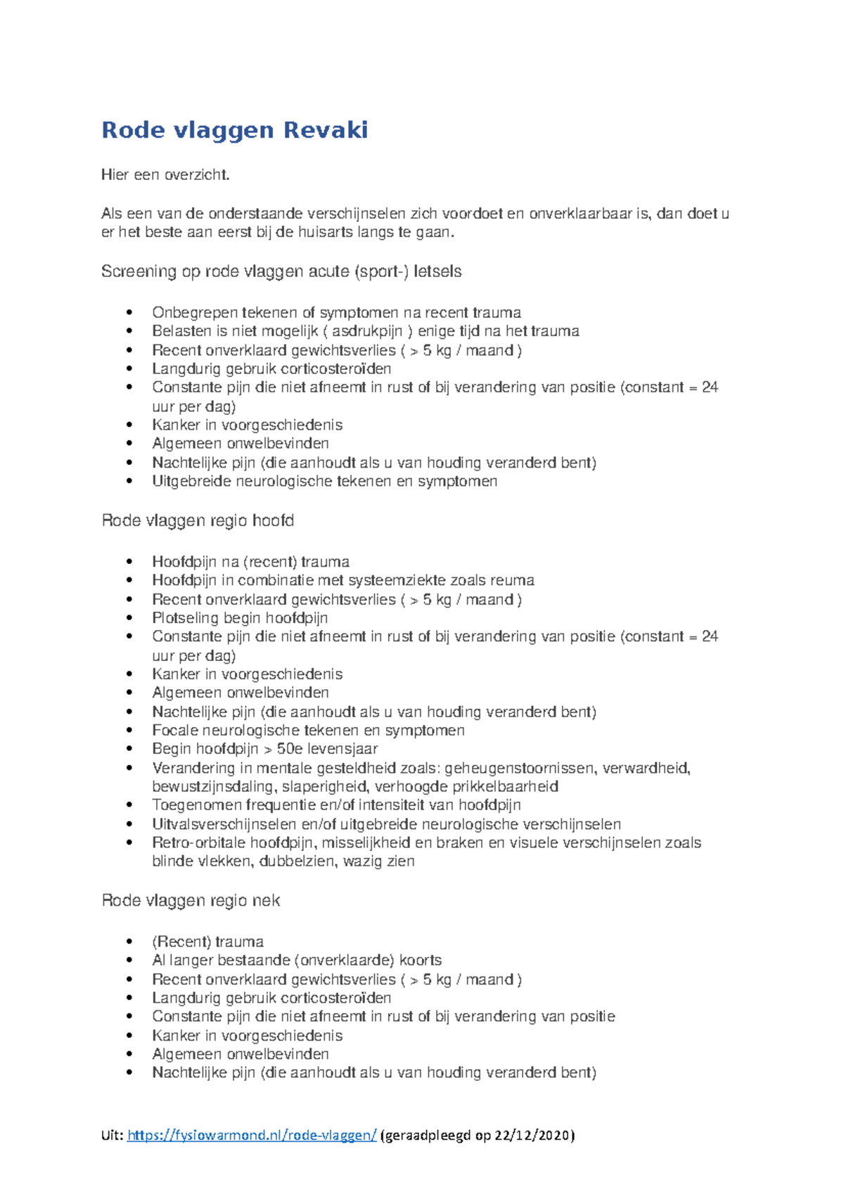 Rode Vlaggen BK1, BK2, MSK1,2,3 - Rode vlaggen Revaki Hier een ...