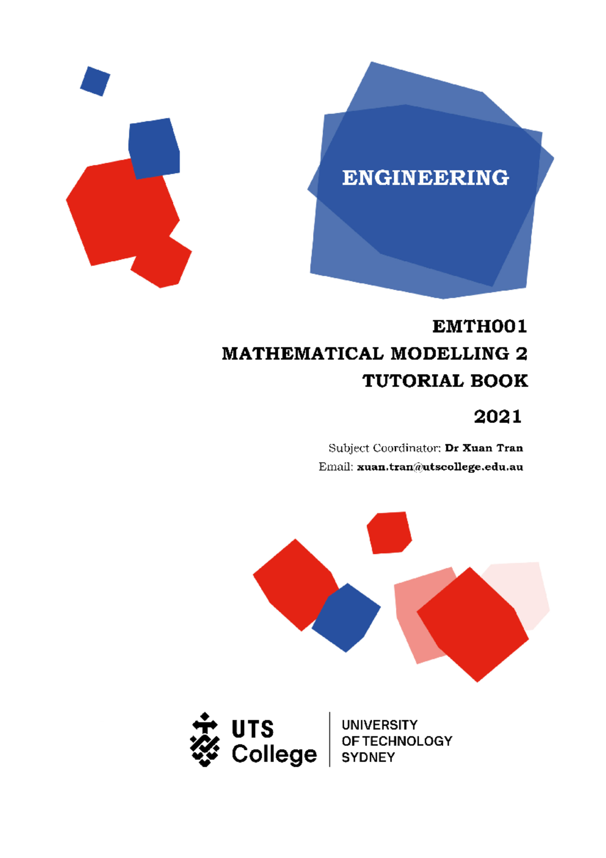 Maths Modelling 2 Tutorial Notes - 4 CONTENTS SAMPLING DISTRIBUTIONS 7 ...