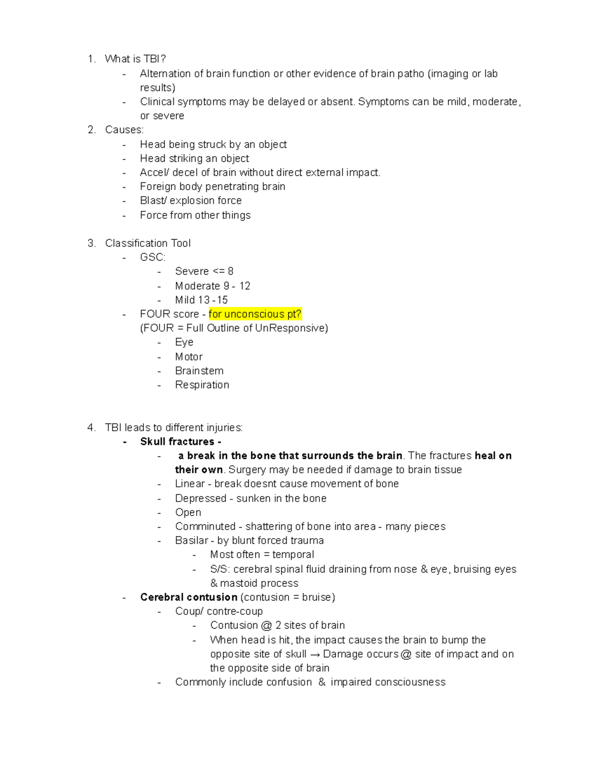 TBI - TBI - What is TBI? Alternation of brain function or other ...