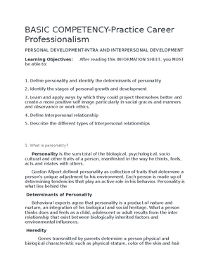 Basic Competency-Work in Team Environment - BASIC COMPETENCY-Work in ...