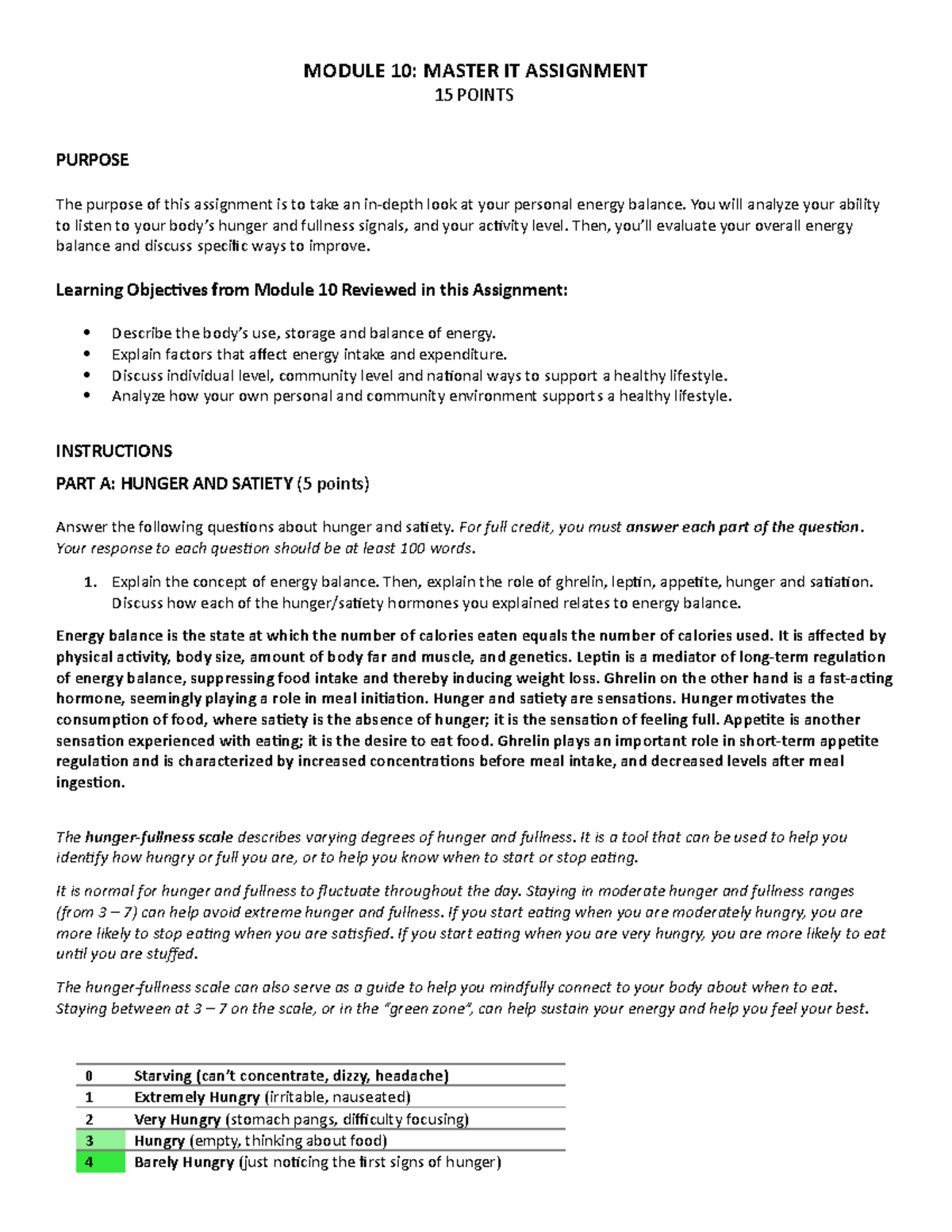 Module 10 - Master It Assignment - MODULE 10: MASTER IT ASSIGNMENT 15 ...