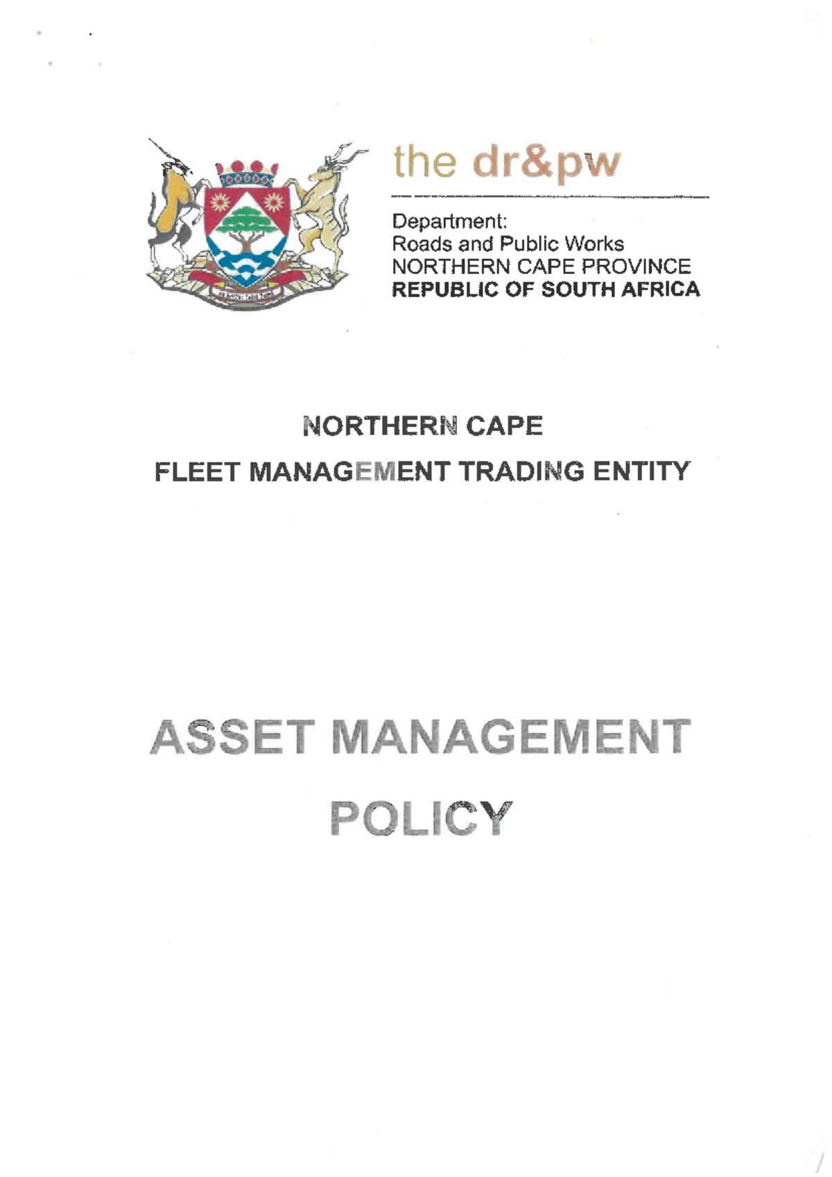 Asset management policy - ACCN2013 - Studocu