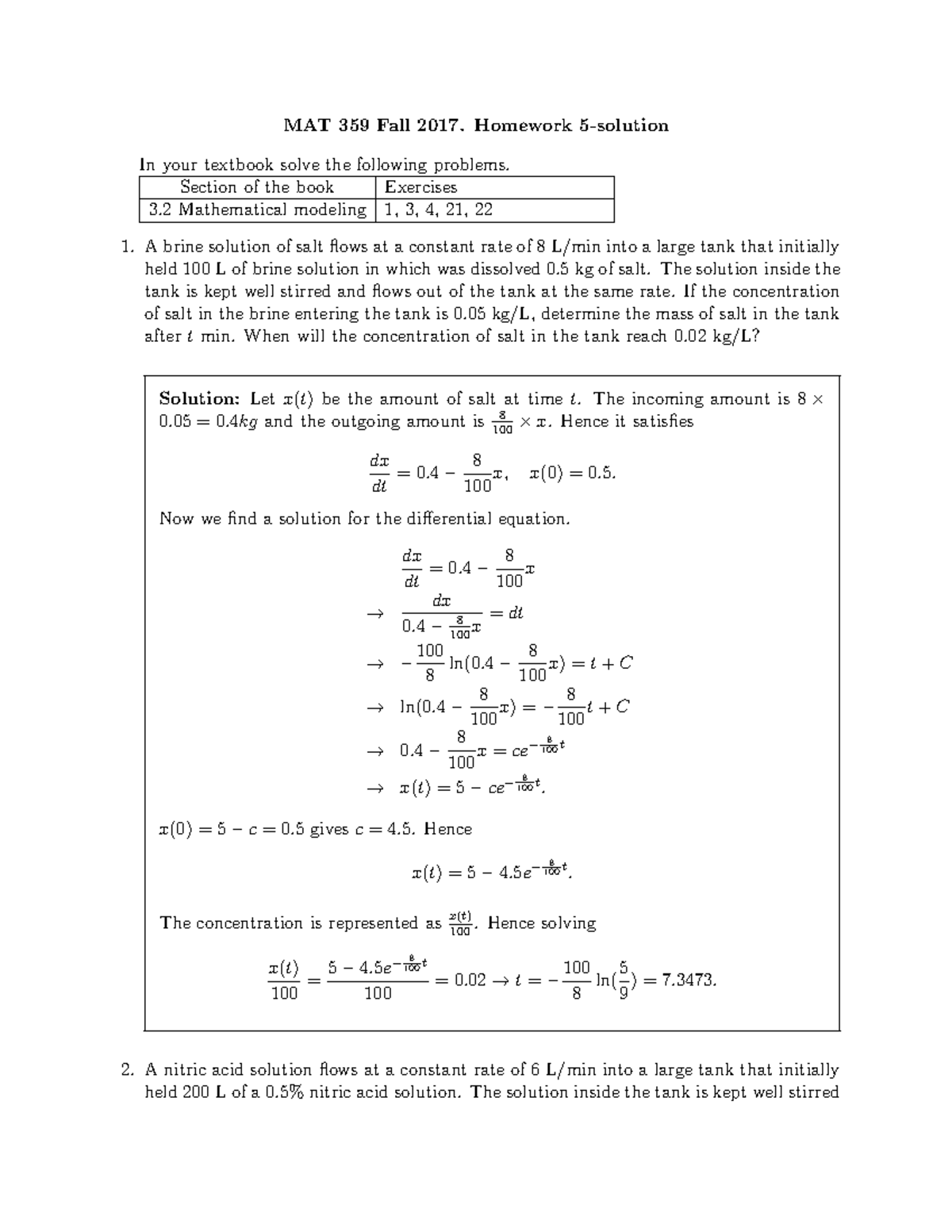 Homework #5 solutions from the Professor - MAT 359 Fall 2017. Homework ...