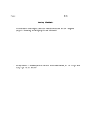 Lesson plan Template for Ambitious Teaching of Mathematics - Grade: 1st ...