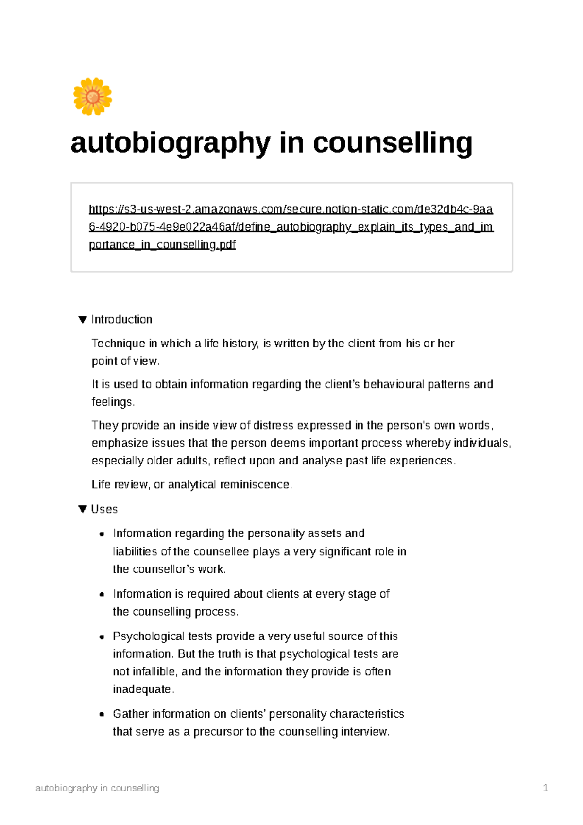 Autobiography in counselling - amazonaws/secure.notion-static.com ...