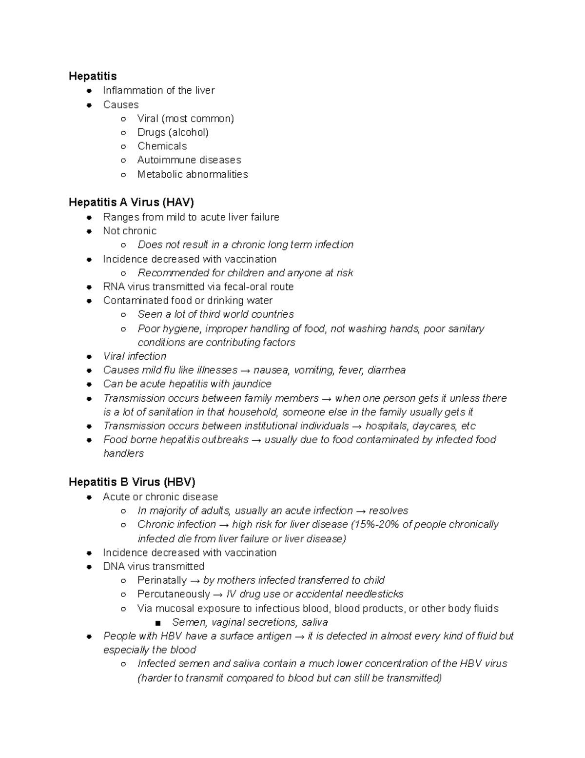 Hepatitis - Dr. Shannon Dusack, BSN, RN, CNP - Critical Care Nursing ...