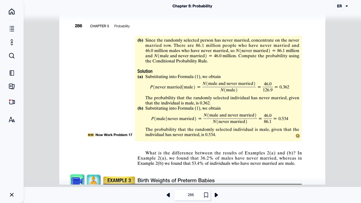 Mpage 286 - Page 286 - MATH 235 - 286 Chapter 5: Probability ER - Studocu