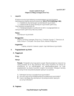 Detailed Lesson Plan in English 8 Social Issues - Detailed Lesson Plan ...