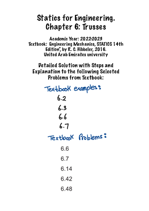 Statics For Engineering. Chapter 3; Equilibrium Of A Particle. Practice ...