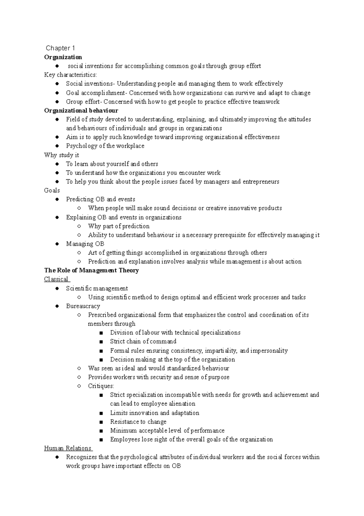 Chapter 1 Powerpoint - Chapter 1 Organization social inventions for ...
