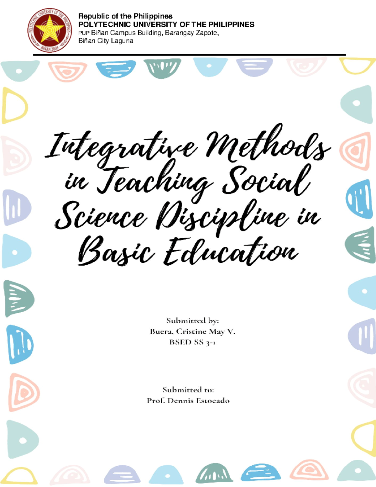 Learning Activity 5 - åå Republic of the Philippines POLYTECHNIC ...