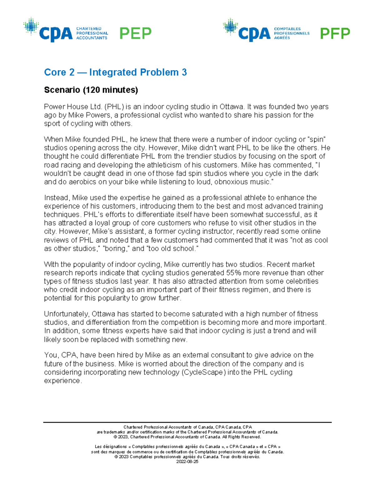 CO2-2301E-IP03 - assignment - Chartered Professional Accountants of Canada, CPA Canada, CPA are ...