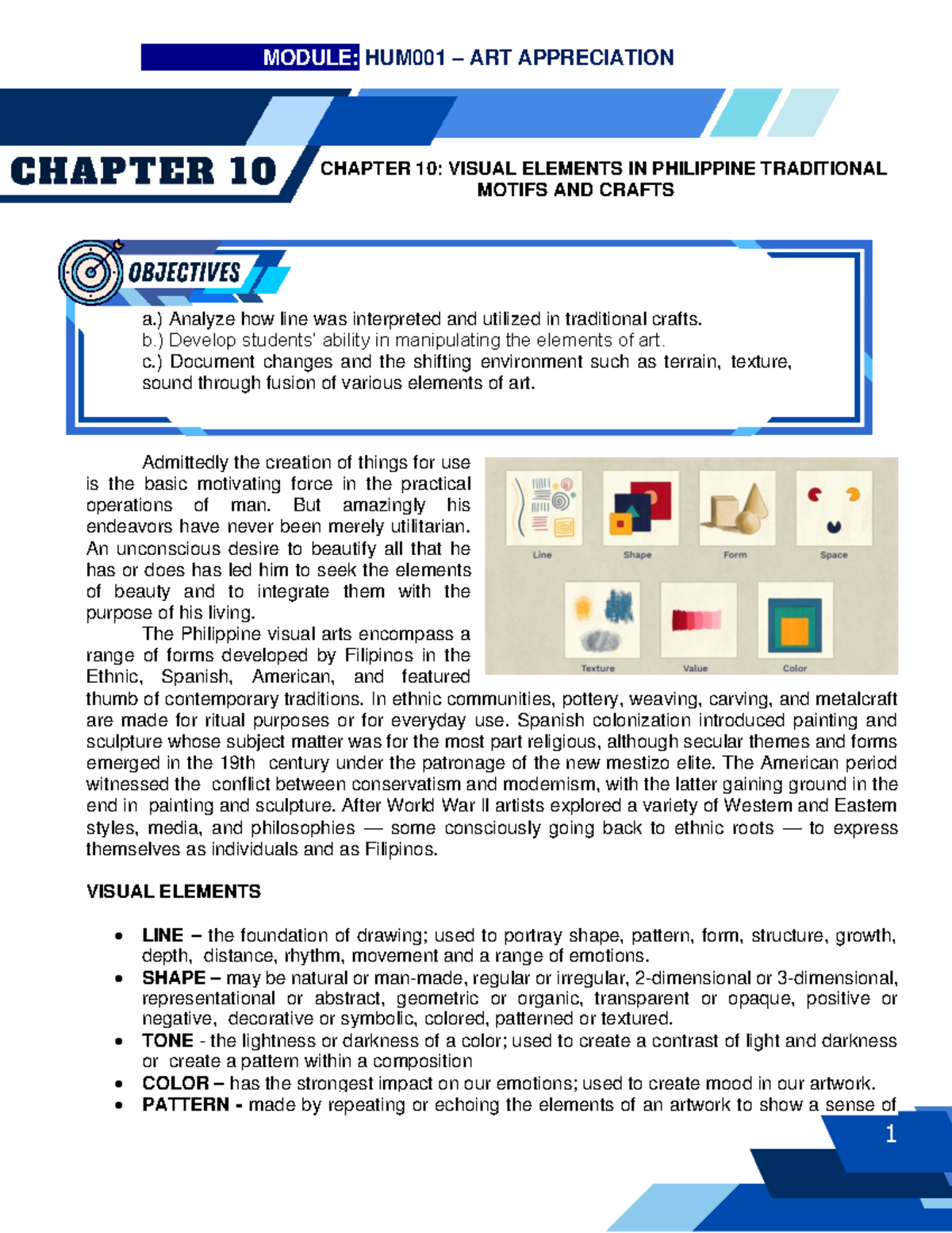 Chapter 10 - Visual Elements IN Philippine Traditional Motifs AND ...