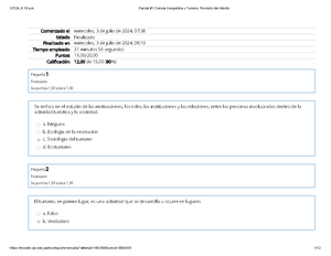 Evaluaciones - Respuestas de las pruebas sumativas y examen final - MODULO 1 - 2 INTENTO 1 1. El ...