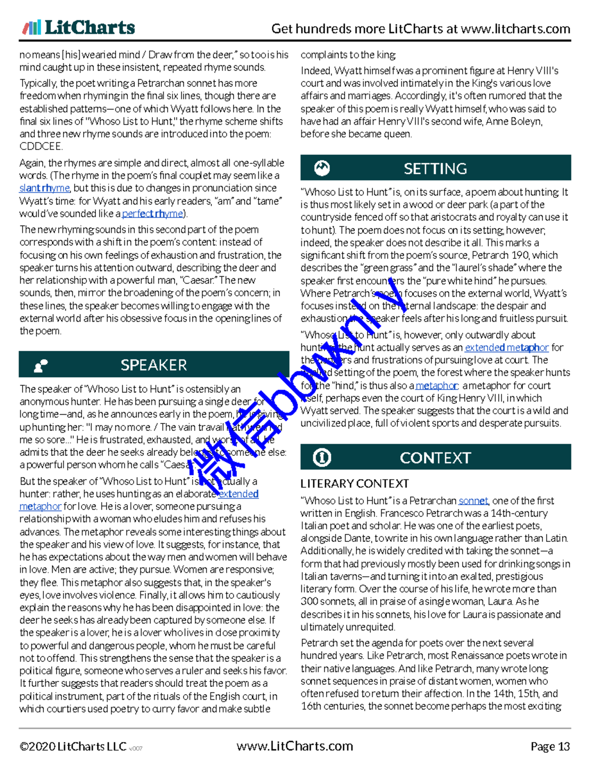 Whoso-List-to-Hunt-I-Know-Where-is-an-Hind-Lit Chart 13 - no means [his ...