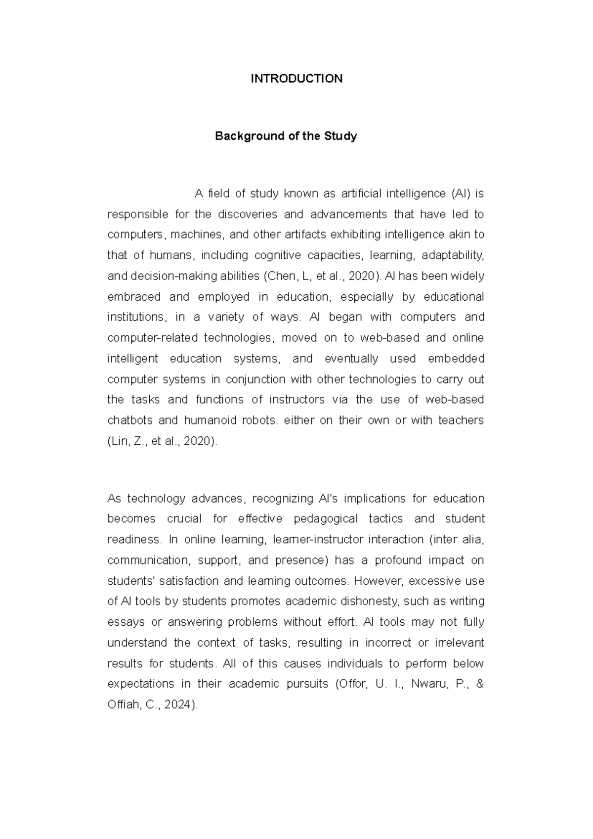 PR2 - Djd - INTRODUCTION Background of the Study A field of study known ...