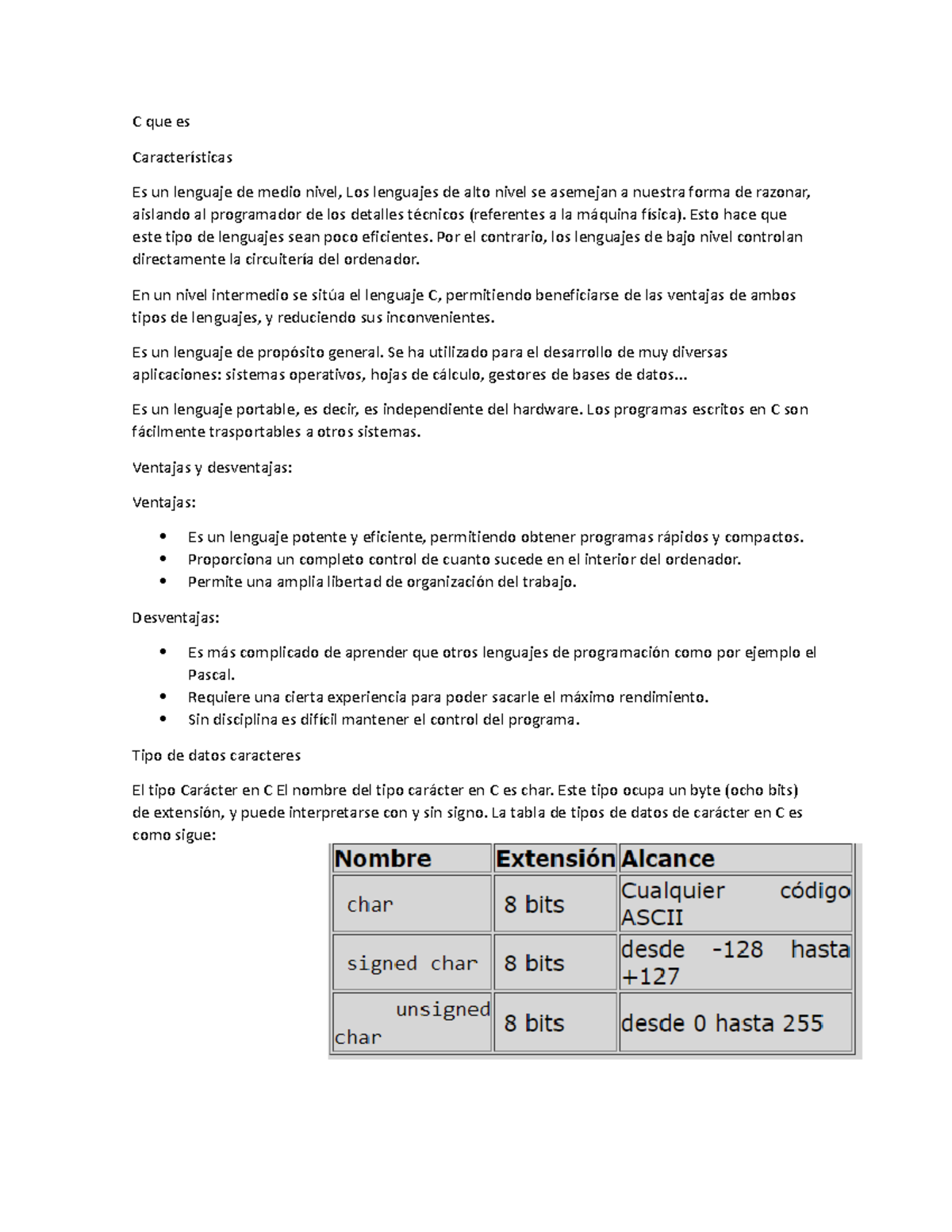 Braulio Martínez Rodríguez Lenguaje C - C que es Características Es un ...