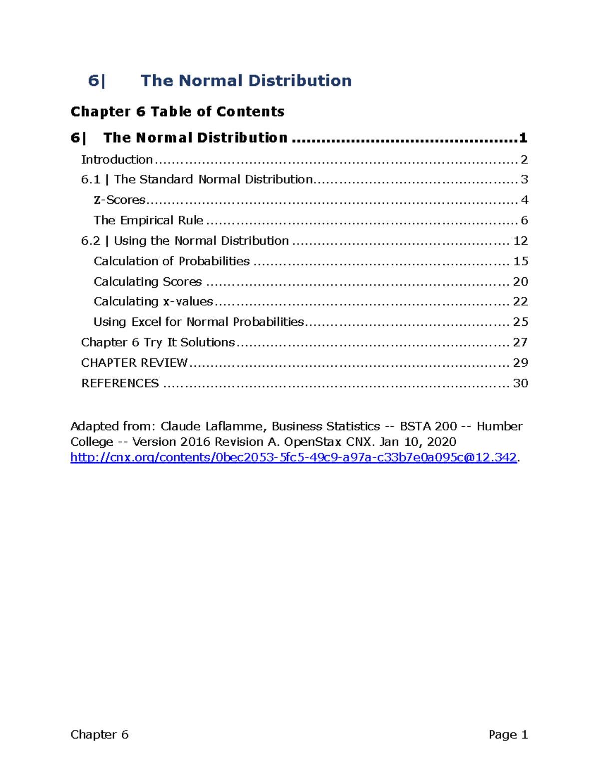 06 - THE Normal Distribution - 6| The Normal Distribution Chapter 6 ...