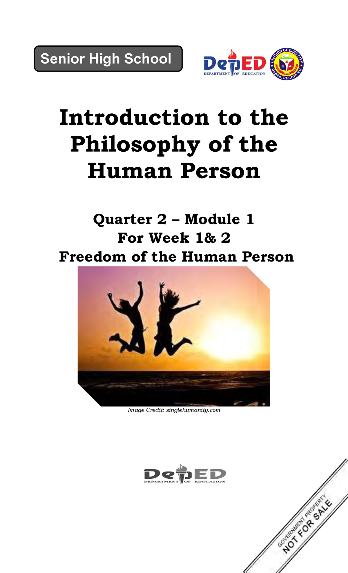 1 Q2 Intro to Philo - Introduction to the Philosophy of the Human ...