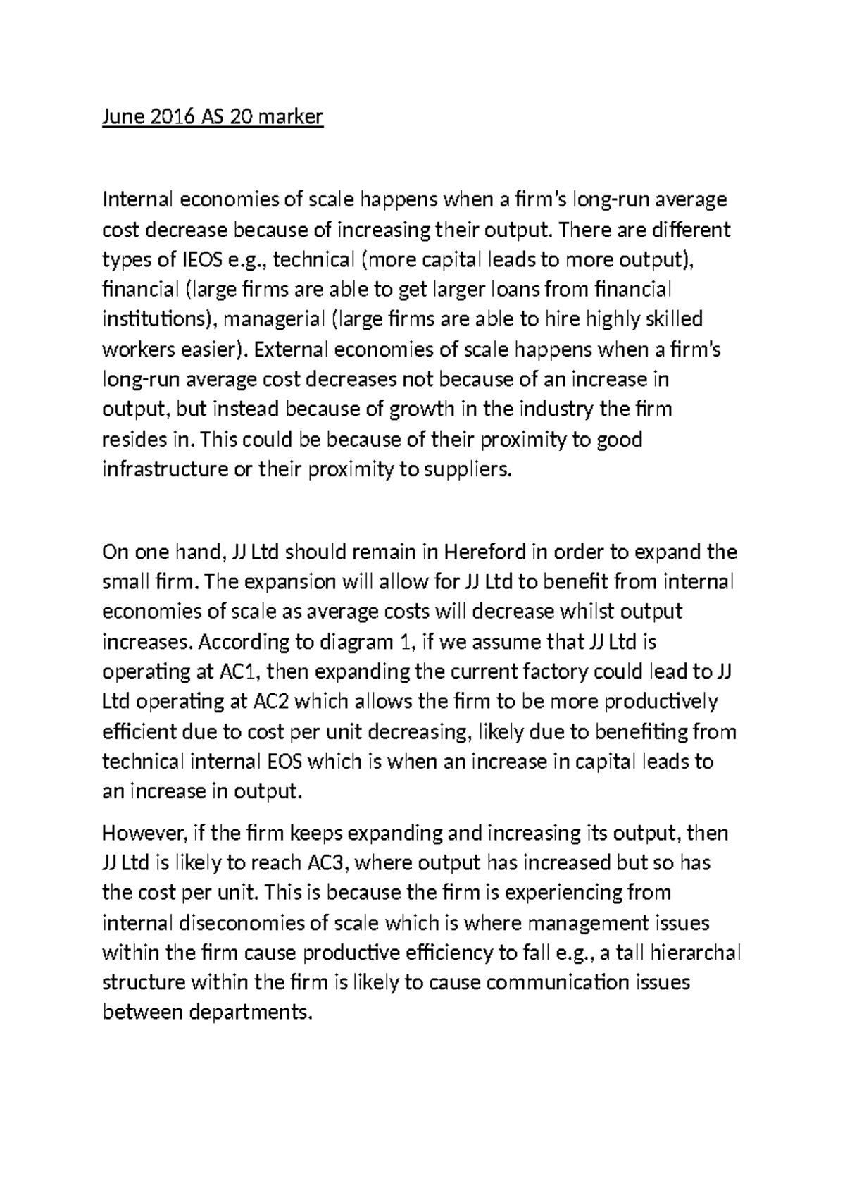 June 2016 AS 20 marker - .;... - June 2016 AS 20 marker Internal ...