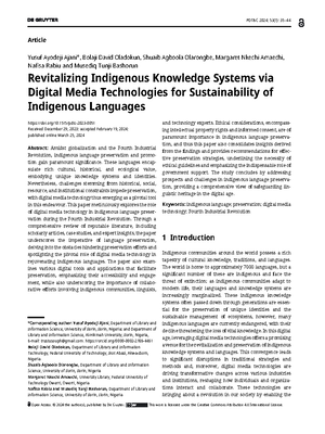 Research Tech Indigenous examples - Activity 2 How one Indigenous ...