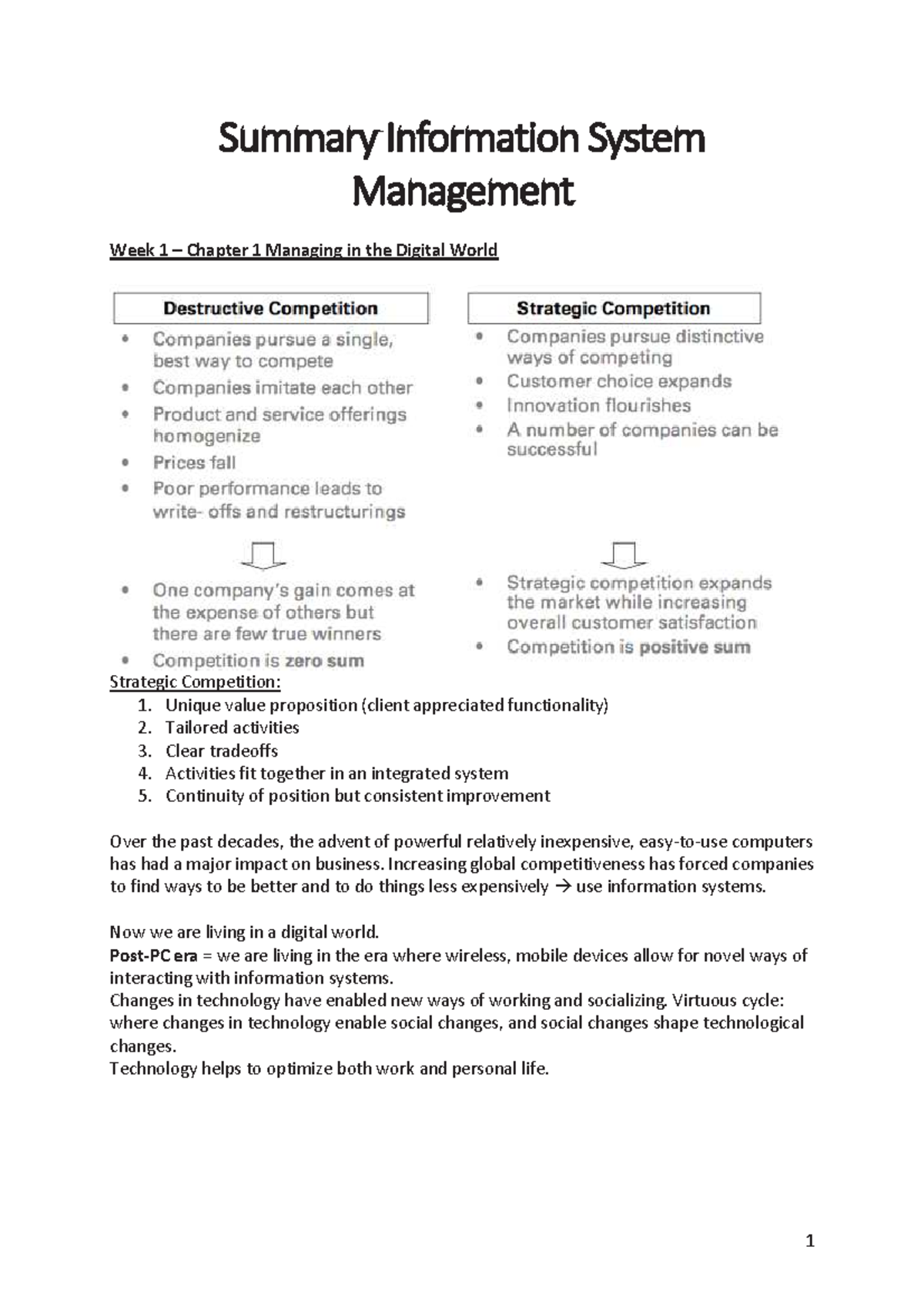 Summary Information System Management - Summary Information System ...