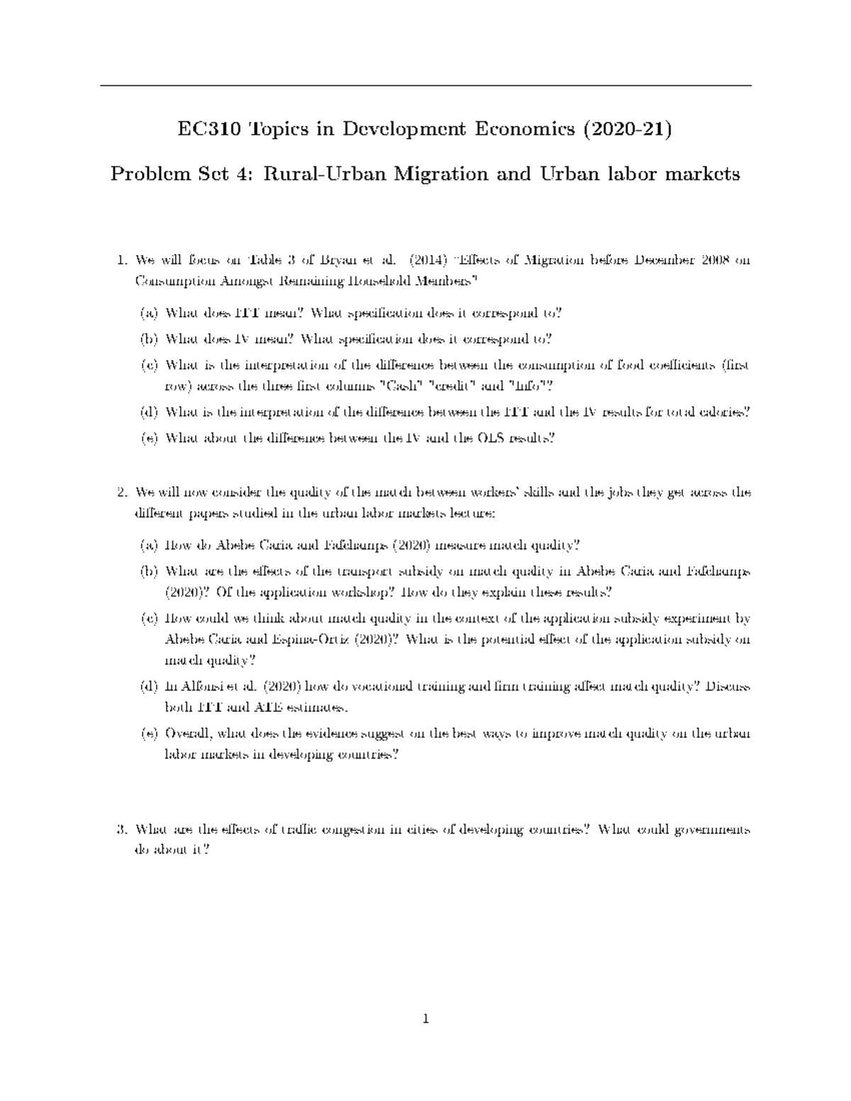 EC310 Problem Set 4 - ♦♣ s ♥ ♦♣♠ ♥t ♦♥♦♠ s Pr♦ ♠ t r r ♥ - Studocu