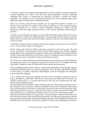 ADV10001 - sample - ADV Principle of Advertising Swinburne Vietnam May ...