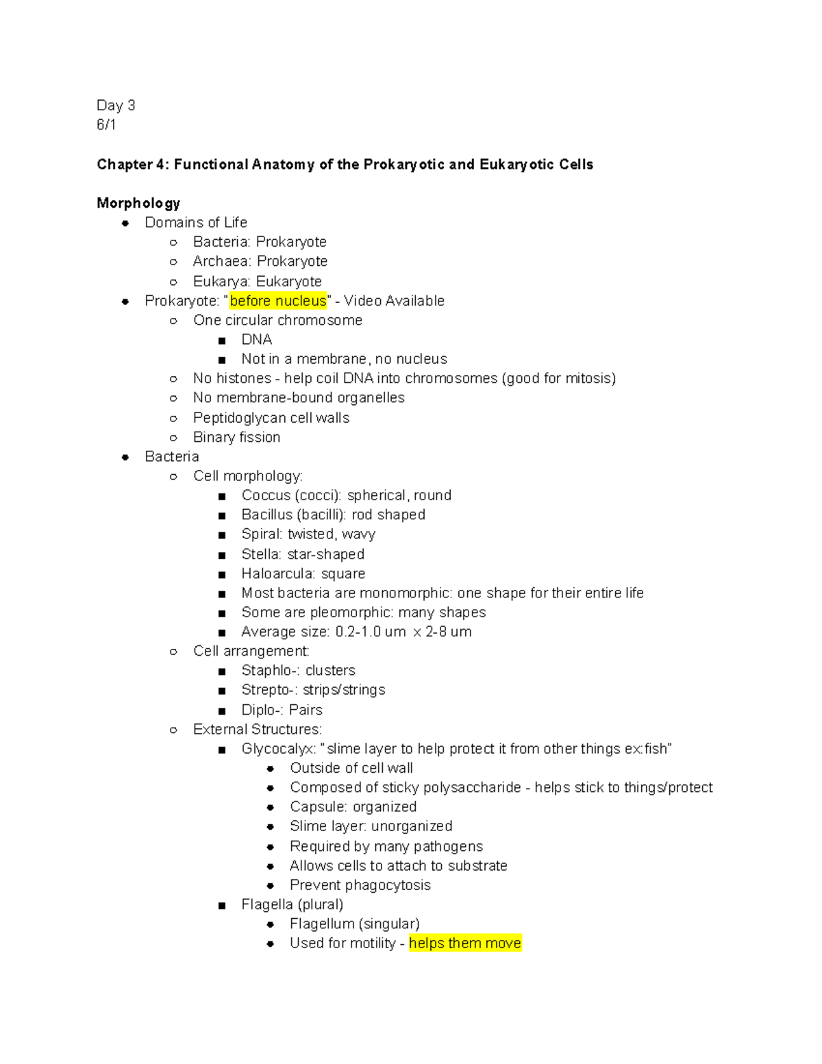 Chapter 4 Notes - Day 3 6/ Chapter 4: Functional Anatomy of the ...