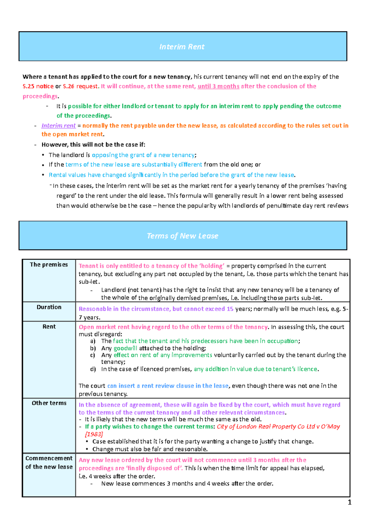 Interim Rent- w15 part 7 - Interim Rent Where a tenant has applied to ...